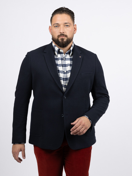 Veste Jersey Bugatti Grande Taille marine homme grande taille - Capelstore