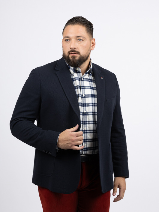 Veste Jersey Bugatti Grande Taille marine homme grande taille - Capelstore