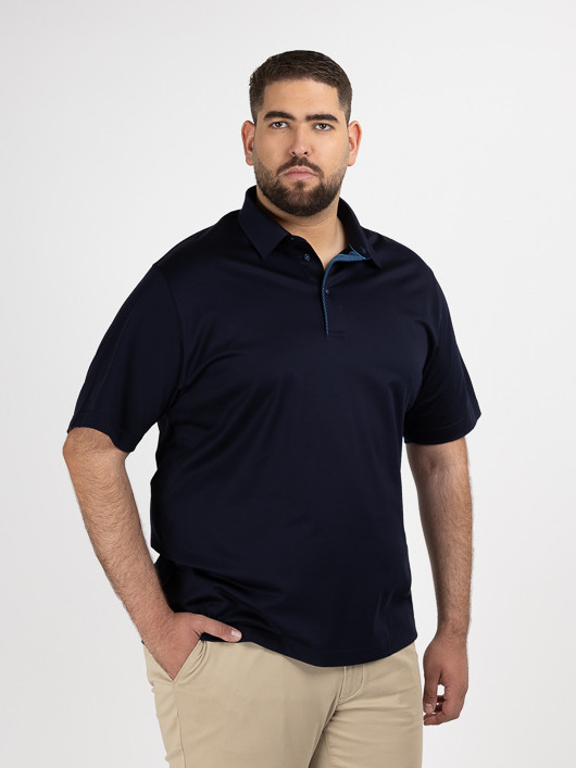 Polo Marine Coton Mercerise Capel Grande Taille marine homme grande ...