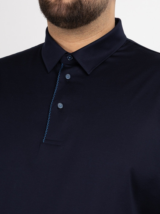 Polo Marine Coton Mercerise Capel Grande Taille marine homme grande ...