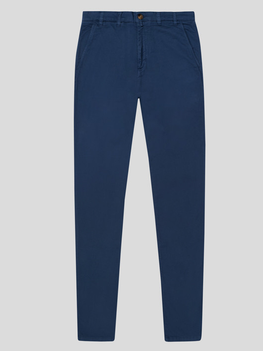 Chino Uni Bleu Indigo Capel Grande Taille homme grande taille - Capelstore